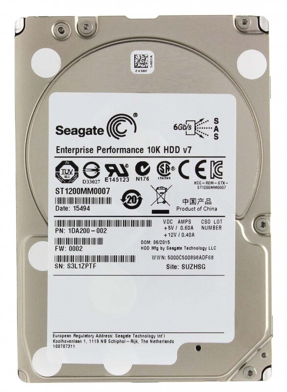 Жесткий диск Seagate ST1200MM0007 1200Gb SAS 2,5" HDD