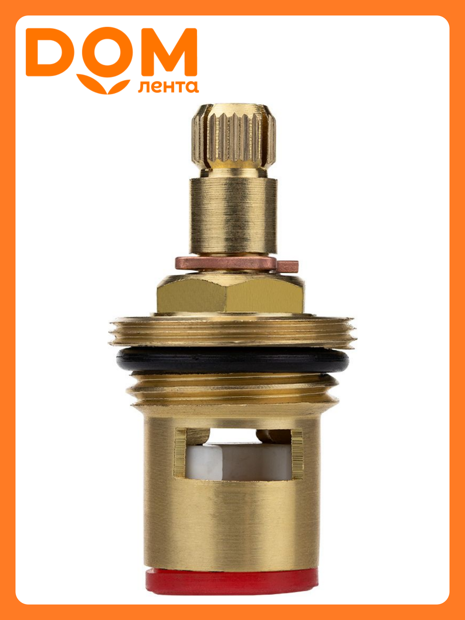 Кран-букса керамическая, 1/2", 8 мм х 24 шл, угол поворота 180°