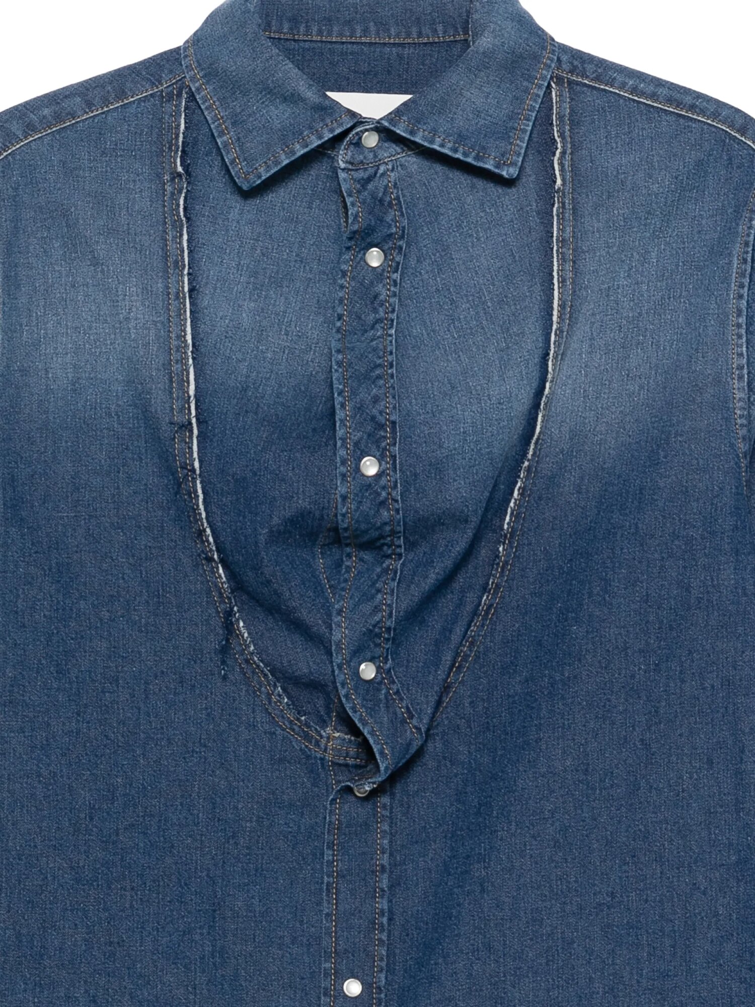Рубашка Maison Margiela Buttoned long-sleeve shirt, размер 50, blue — фото 1