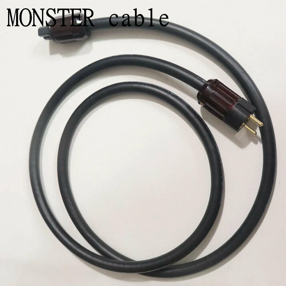 Monster Сетевой кабель питания, 1 м, черный