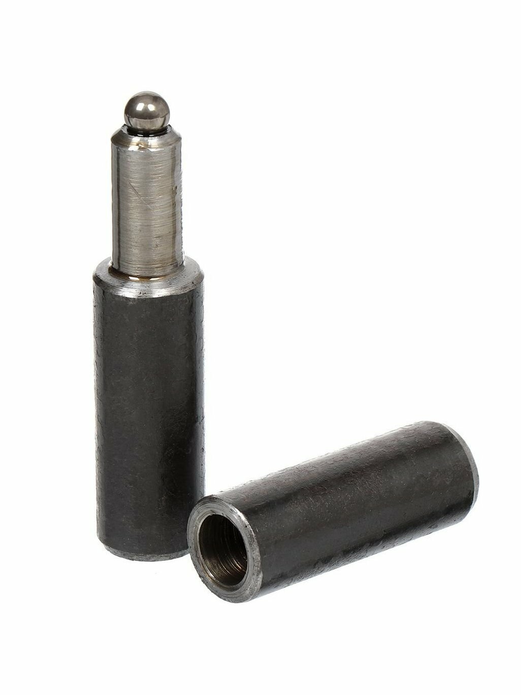 Петля гаражная Алми 22х120 мм, цилиндрическая сварная петля для ворот и гаража, надежная фурнитура, 1 штука, цвет серый.