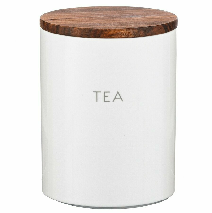 Банка для хранения чая 650 мл Smart Solutions с деревянной крышкой CR1012T