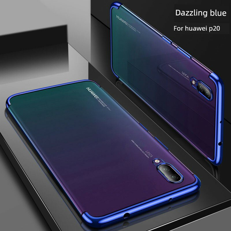 Чехол для Huawei P20 в цвете Иризесцентный синий - Легкий защитный чехол с дизайном