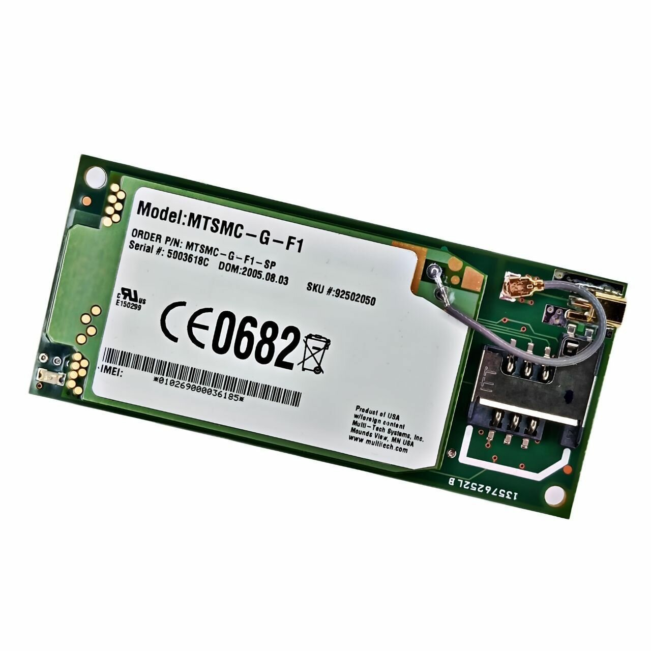 1 шт Модем MTSMC-G-F1-SP GSM/GPRS Class 10, 900/1800 MHz