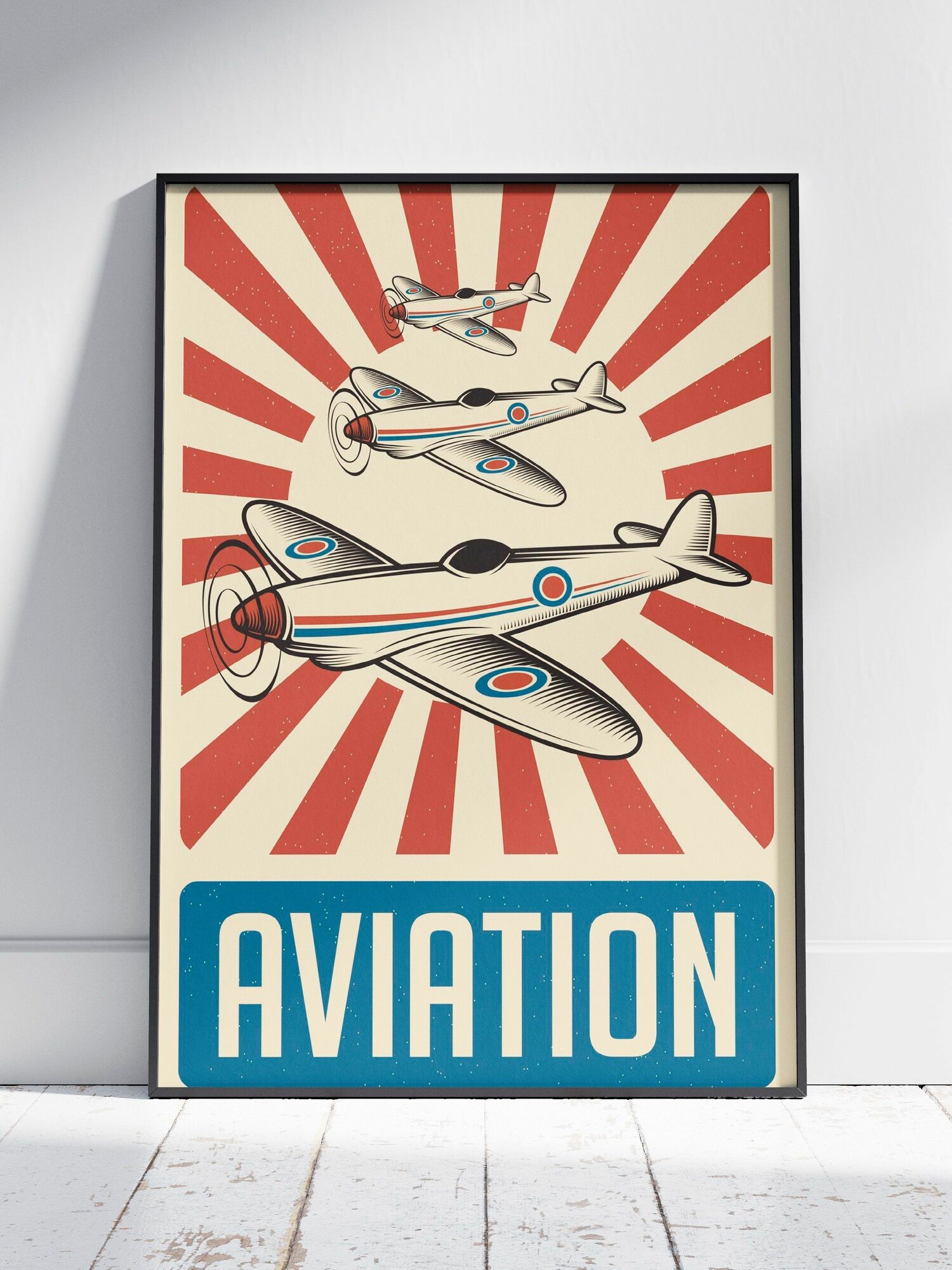 Плакат на стену для интерьера Авиация (Самолеты - Airplanes 3) - Постер по пилотированию формата A3 (30x42 см)