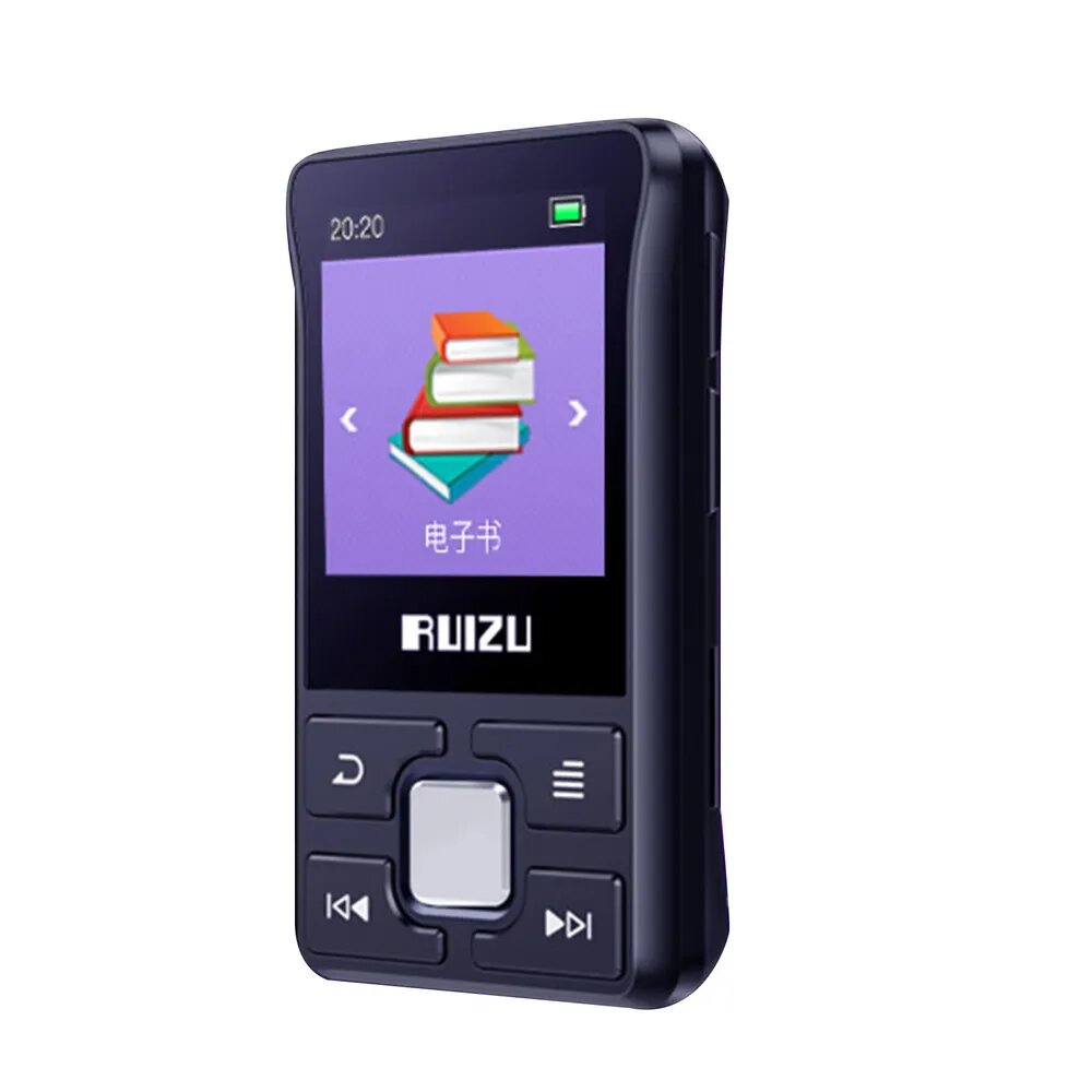 MP3-плеер RUIZU 8 ГБ черный и белый для портативного аудио и электронных книг