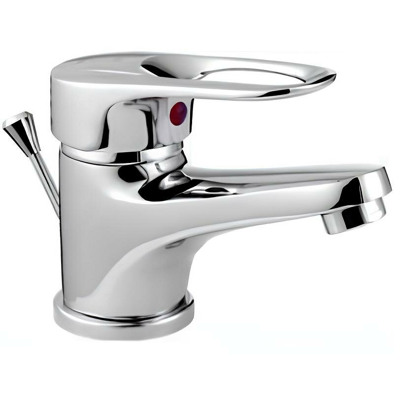 Смеситель для раковины Frap H28 F1028-B хром, рычажное управление, силумин