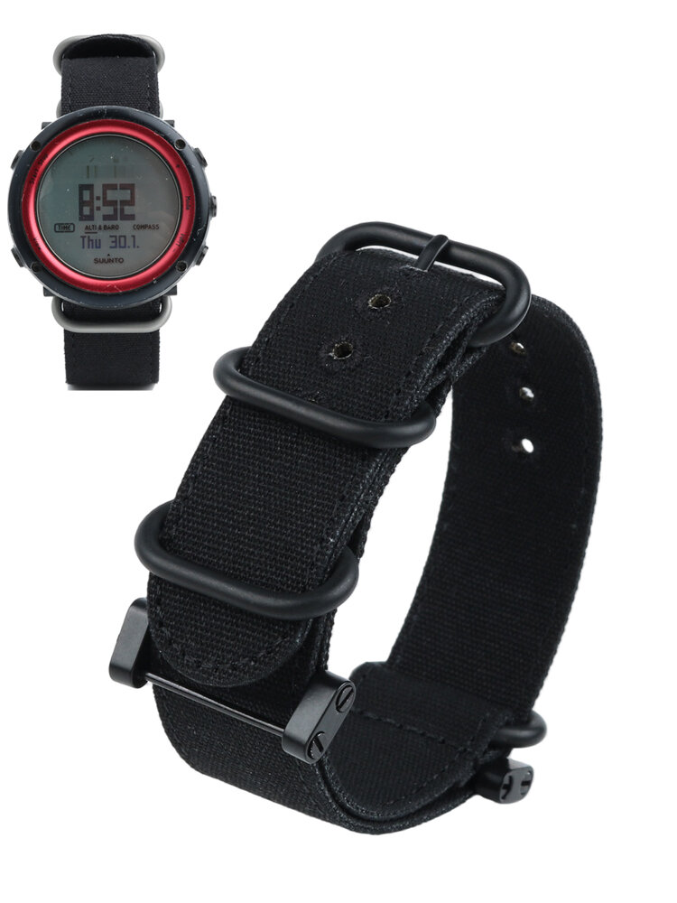 Ремешок из нейлона и холста 24 мм для часов Suunto Core Essential Expedition, для туризма и альпинизма, мужской аксессуар