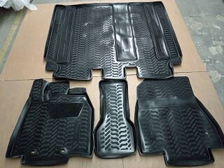 Honda StepWGN Spada (2015-17) (ПР) модельные коврики в салон 2 ряда (3D с подпятником) (8 мест)