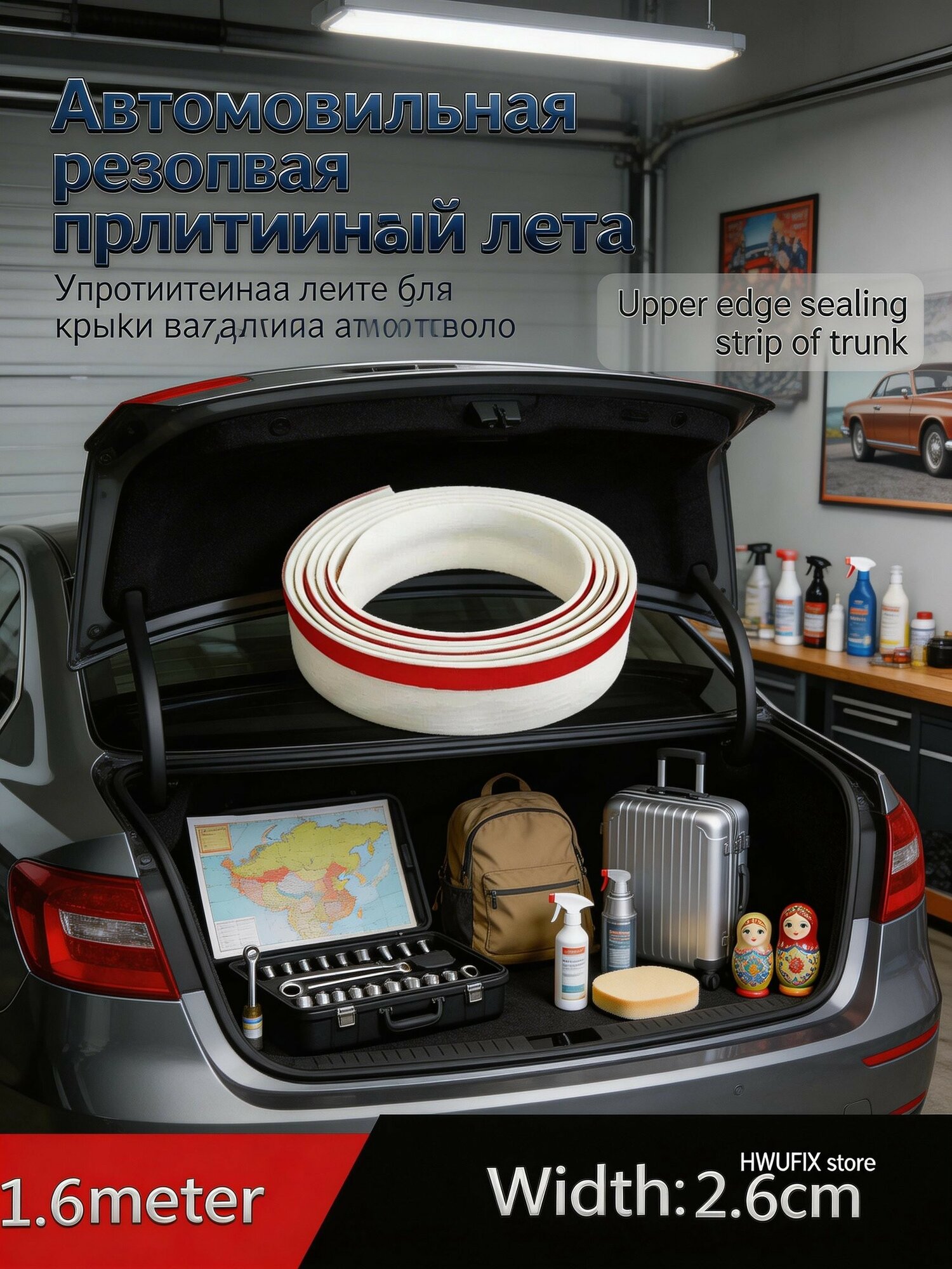 Автомобильная резиновая уплотнительная лента, герметизация крышки багажника и защита от влаги и пыли