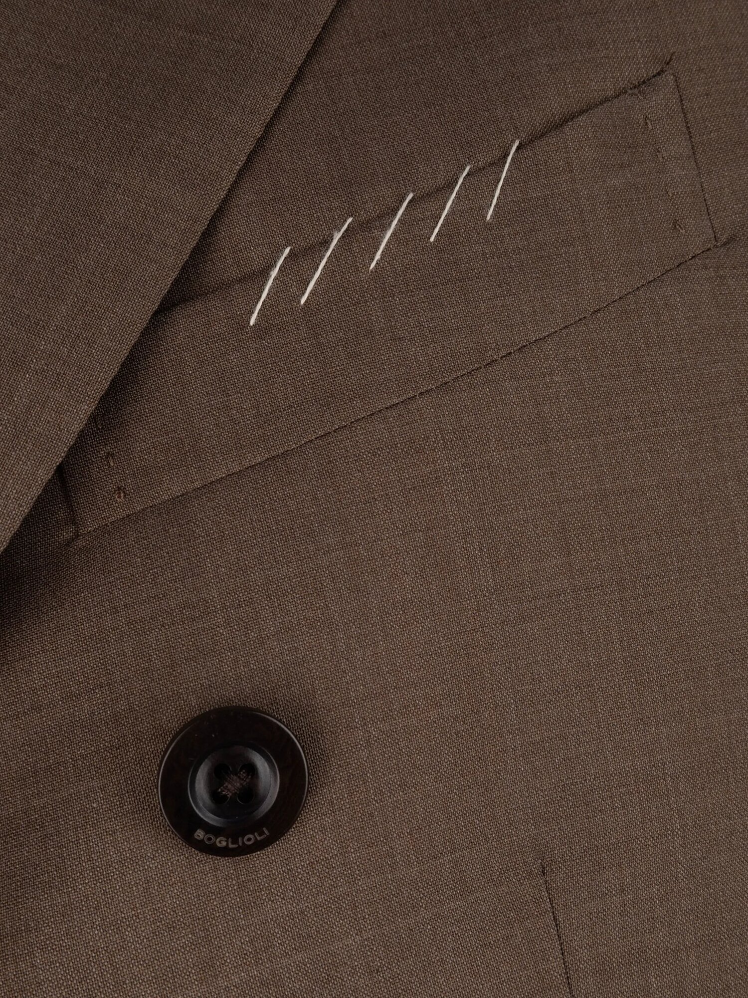 Комбинезон Boglioli Double-breasted wool suit, размер 46, brown — фото 1