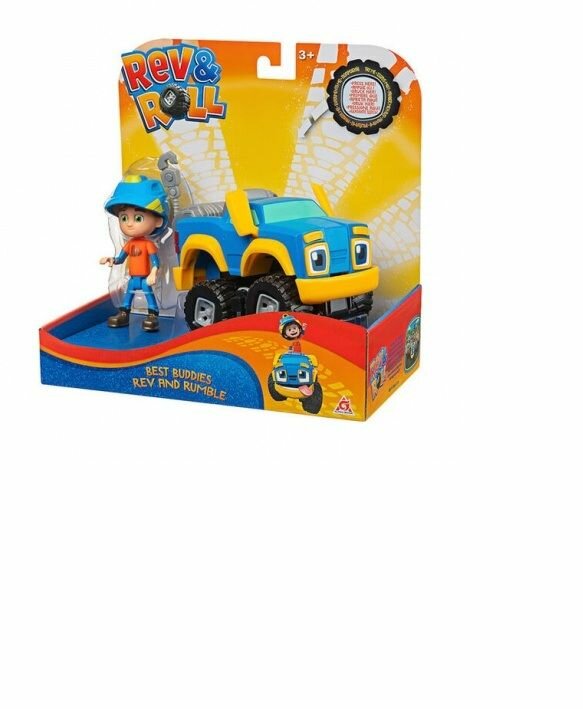 Игровой набор Машинка с фигуркой (пластик) - Рев и Рамбл 15 см