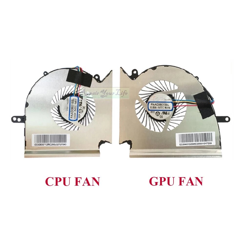 Вентилятор охлаждения для ноутбука MSI, CPU/GPU
