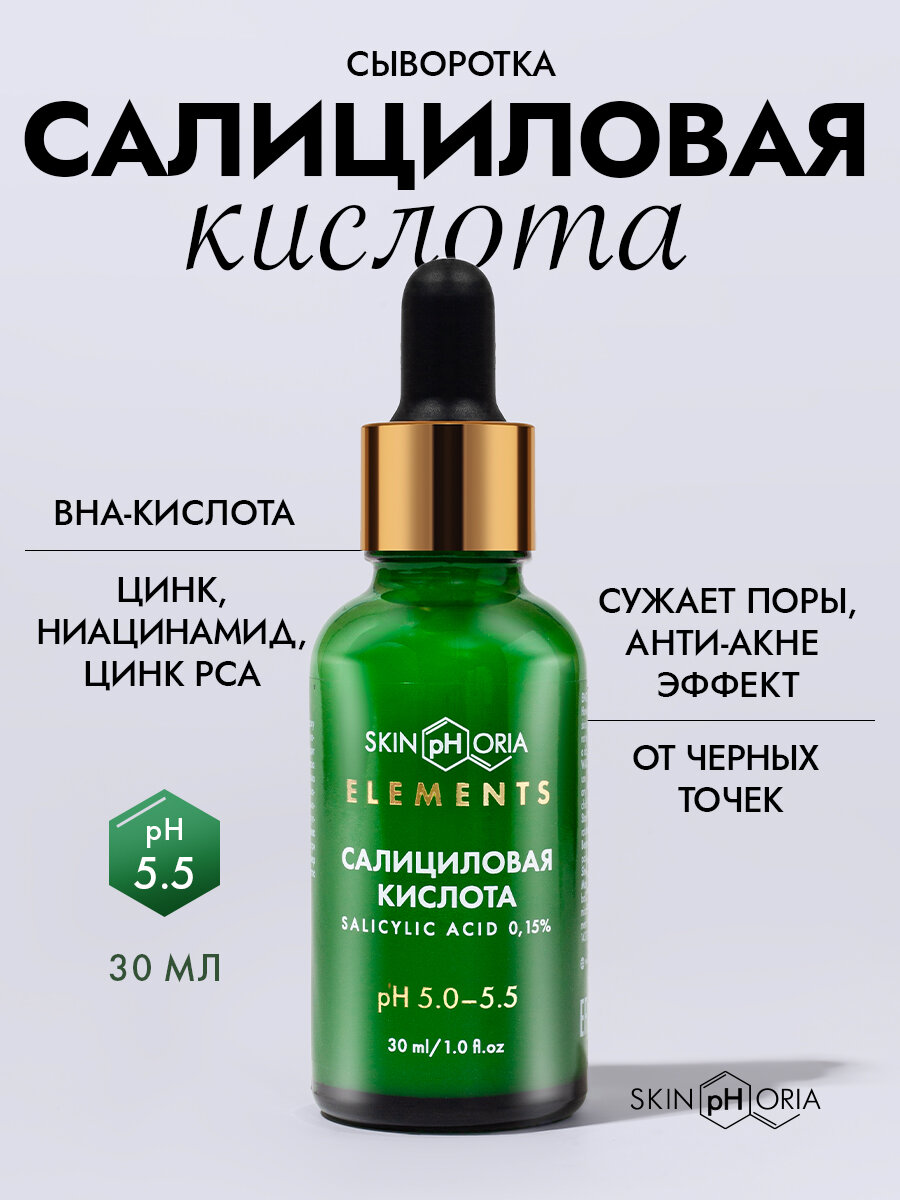 Сыворотка для лица от акне и черных точек с салициловой кислотой