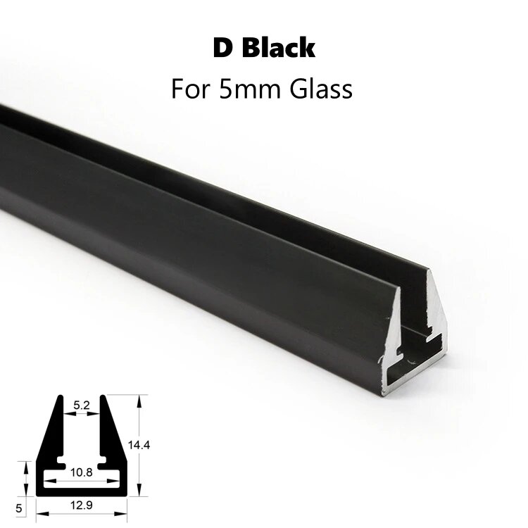 Алюминиевый профиль для светодиодов со стеклянным слоем для стеклянных полок шкафов толщиной 5 мм, 8 мм, 10 мм, 12 мм, скоб для фиксации, ламп, подсветки, витрин, баров, лент светодиодов