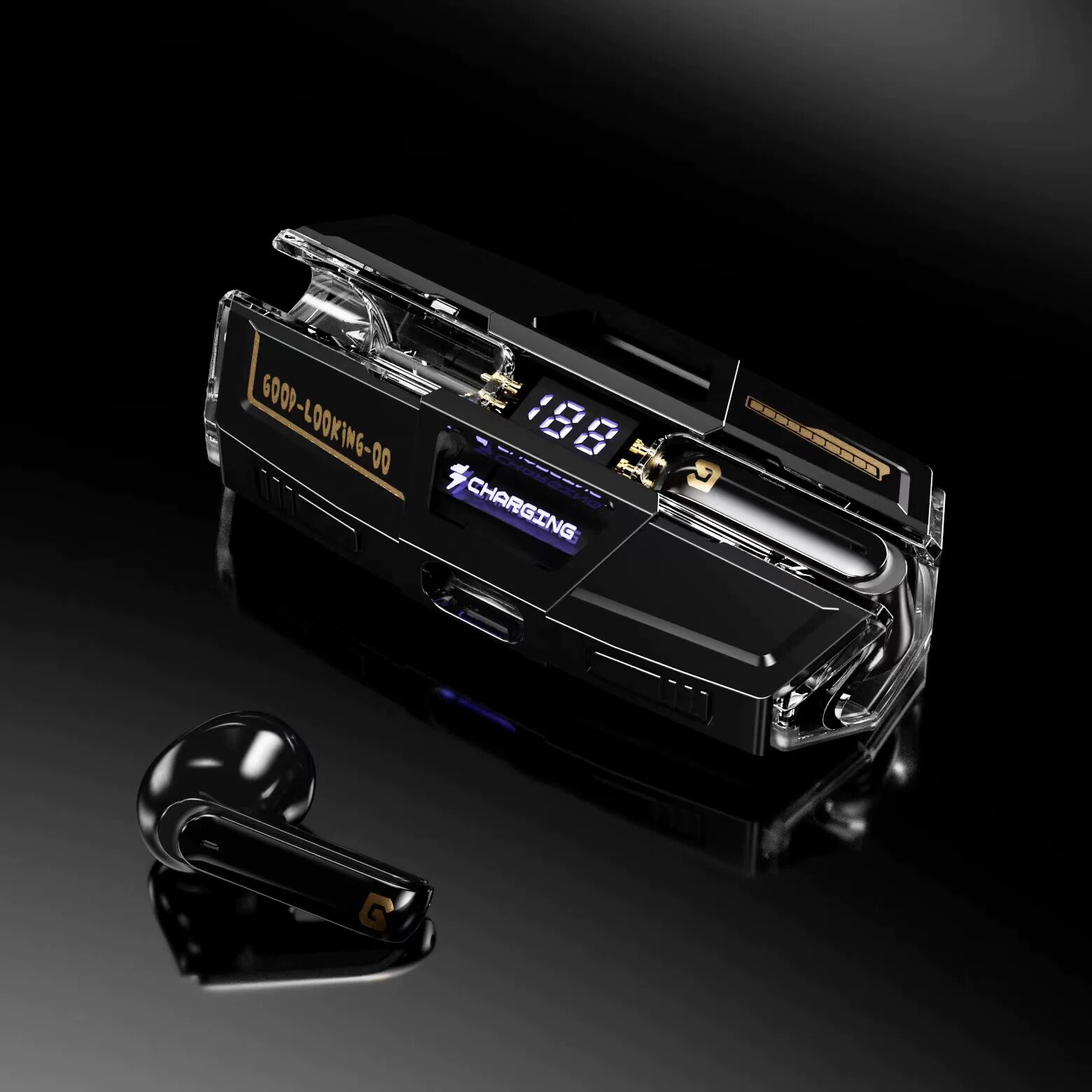 Беспроводные наушники Bluetooth для игр низкая задержка TWS модель G49 черный цвет компактная для мобильных и ноутбуков