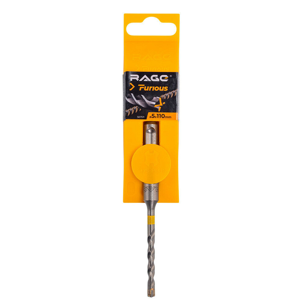 Бур SDS-plus Rage Furious Quadro-X 5х110 мм по железобетону (567511)