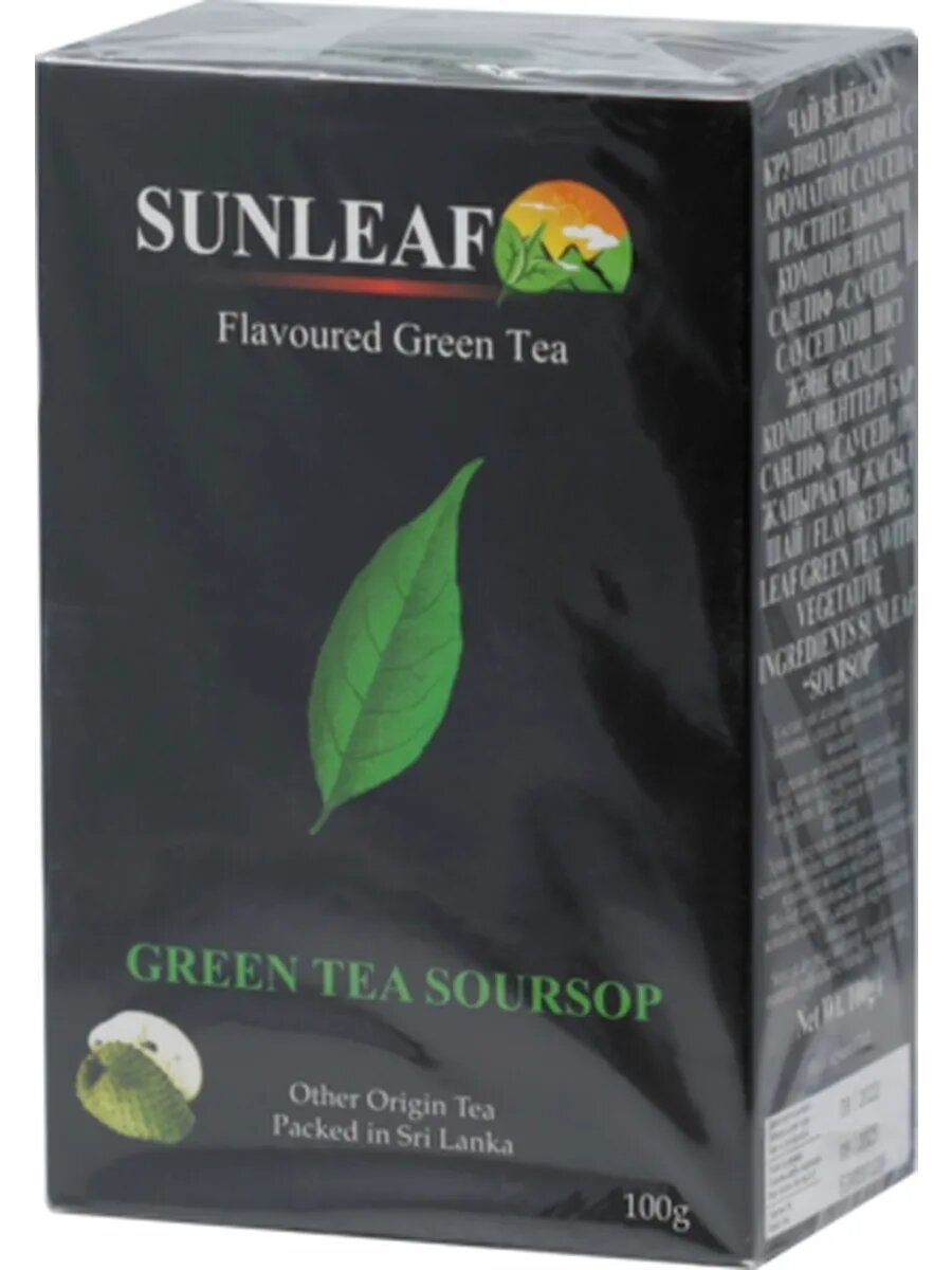 Чай"Sunleaf" зеленый "Soursop" 100 гр. 1 шт
