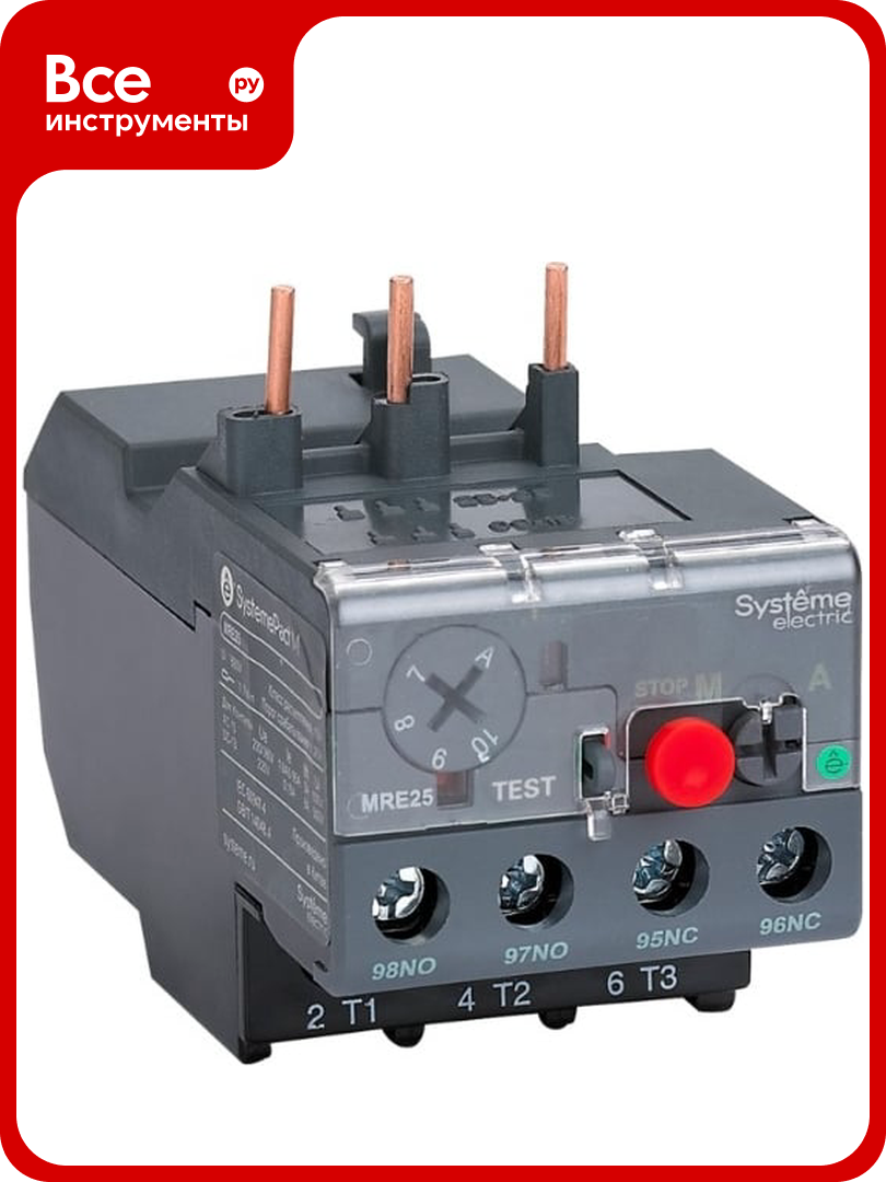 Реле перегрузки тепловое Systeme Electric MRE F25 4.0-6А класс10 SE MRE256