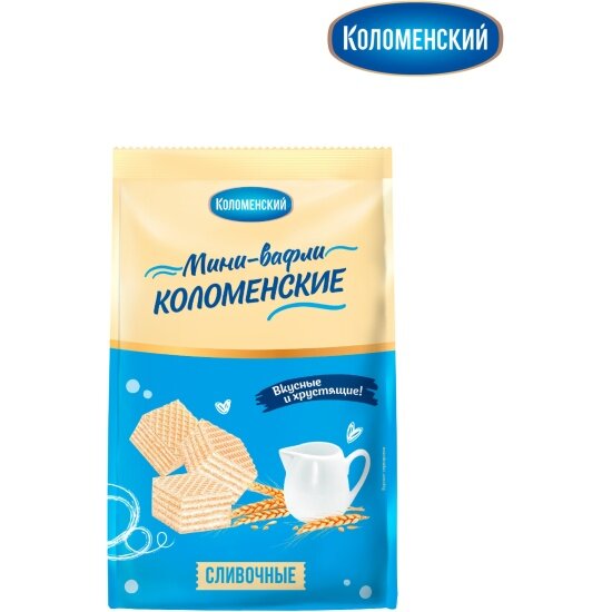 Вафли Коломенский Коломенские мини вафли сливочные 230 г