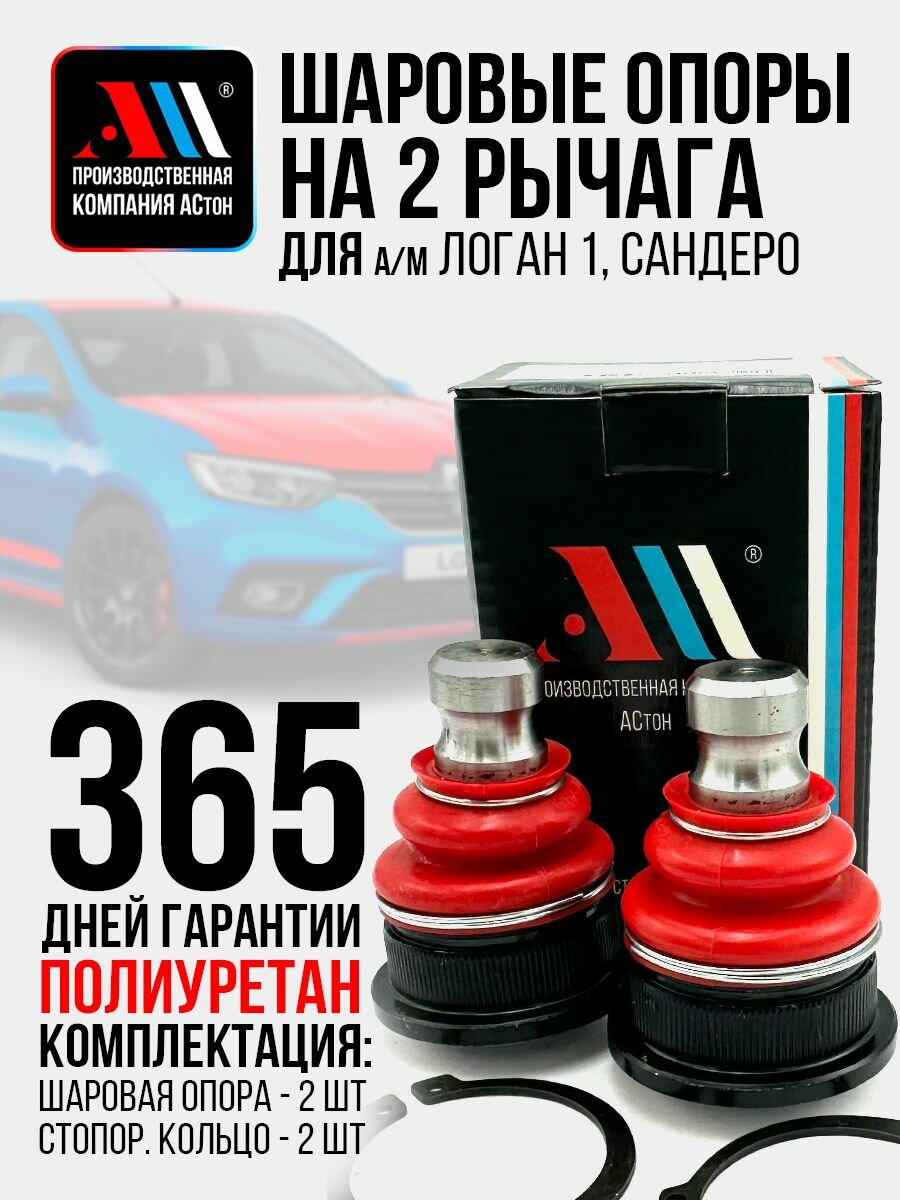 Шаровые опоры для а/м Логан, Сандеро круг. прот 6001550909 2шт КР АС