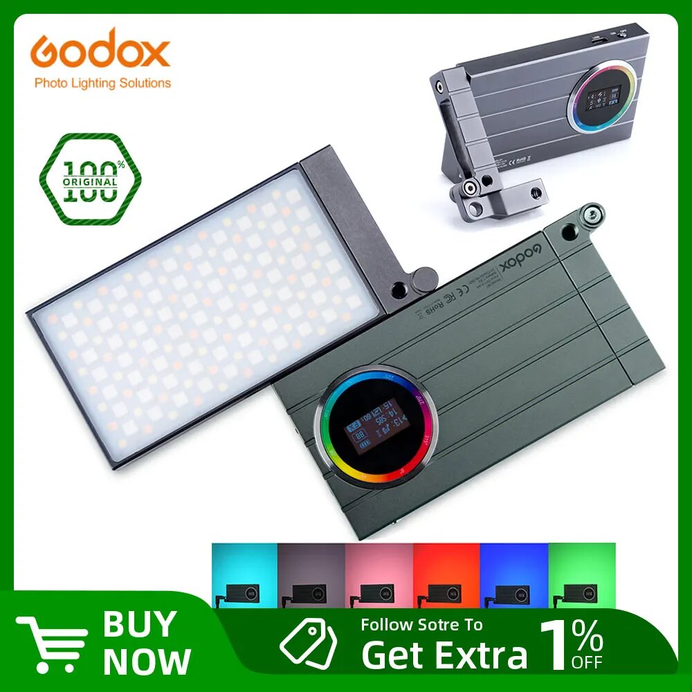 Godox M1 RGB светодиодный светильник Gray