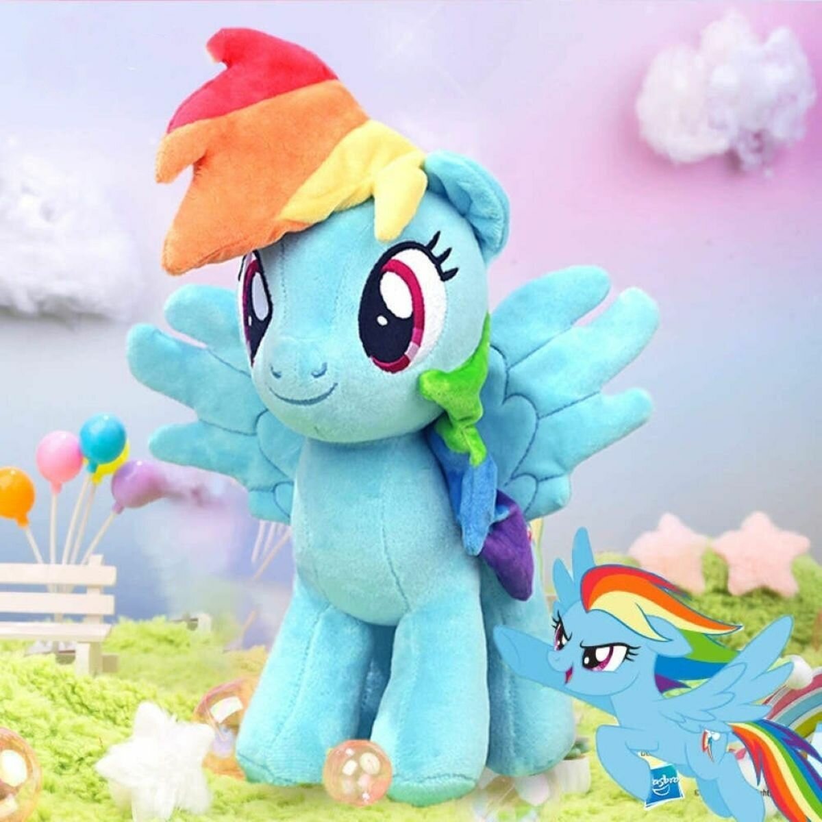 Пони мягкая игрушка My Little Pony Радуга Дэш высота 35 см