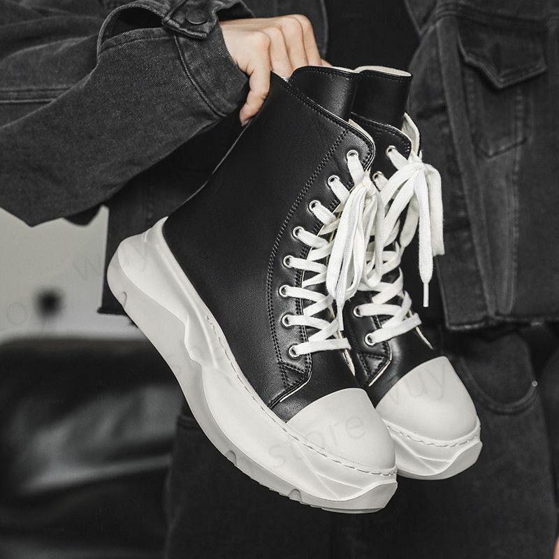 Кроссовки Rick Owens RO, мужские и женские, высокие походные ботинки, стильные кеды