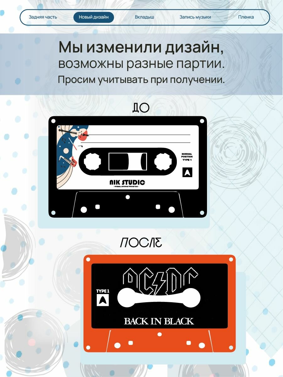Аудиокассета ACDC - Back in black — фото 1
