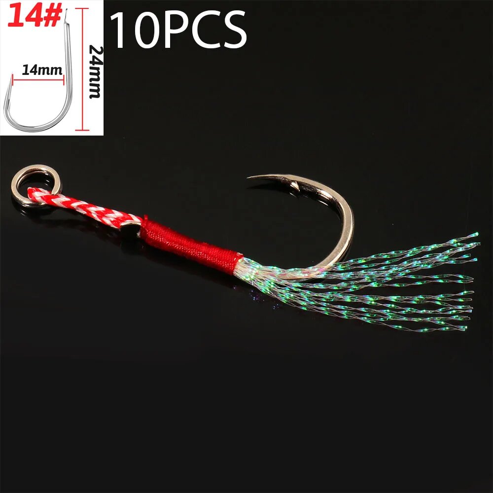 Рыболовные крючки для джиггинга GOBAIT, Hook 1 No.14