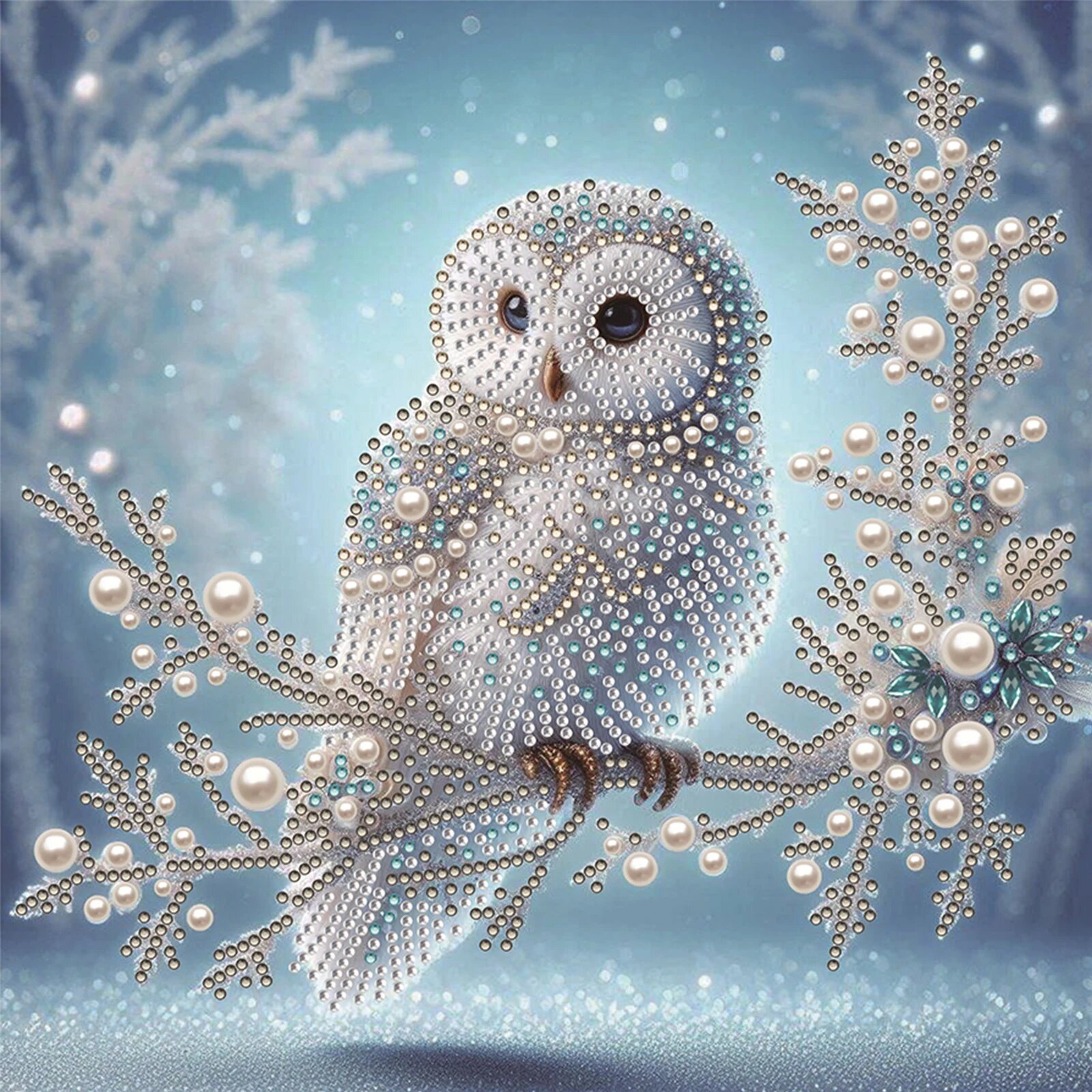 Алмазная вышивка Сова 5D, 30x30 см, Цвет: Owl 2