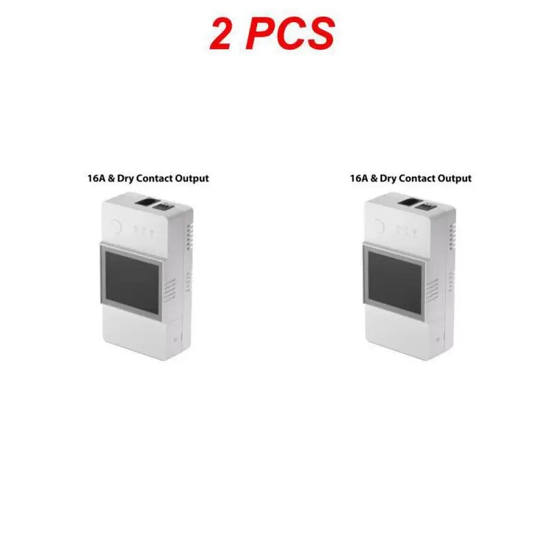 SONOFF THR316D/THR320D Умный выключатель для измерения температуры и влажности 16A/20A с сухим контактом, LCD-экран, мониторинг через eWeLink Alexa-