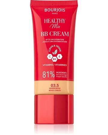 Тоник для ухода за кожей Bourjois Healthy Mix Clean & Vegan BB Cream, оттенок 3,5 тёплый бежевый, 30 мл