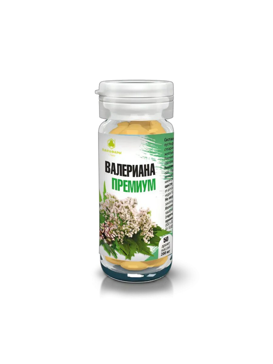 Валериана премиум, 1 банка, 50 драже