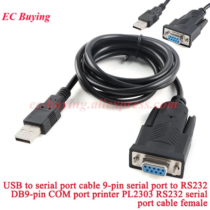 USB to serial DB9 кабель RS232 Female