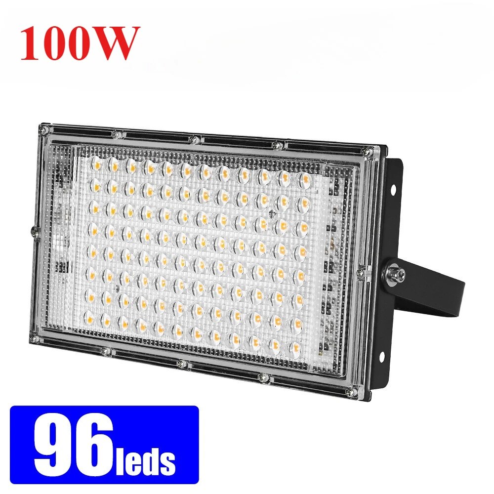 Светодиодный прожектор 100W, 96 LEDs, Warm Light