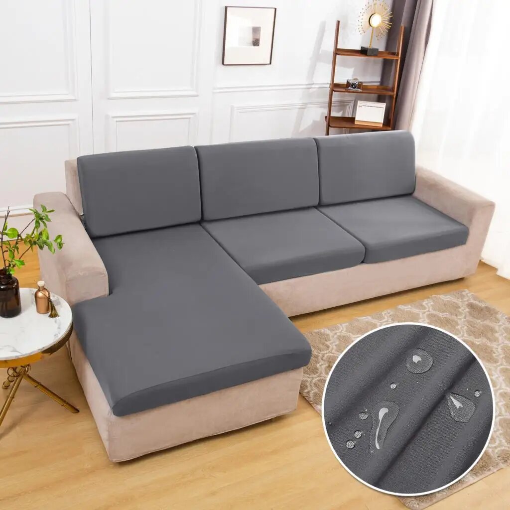 Водонепроницаемый чехол для дивана, однотонный, полиэстер Normal Size S, Серый, Grey
