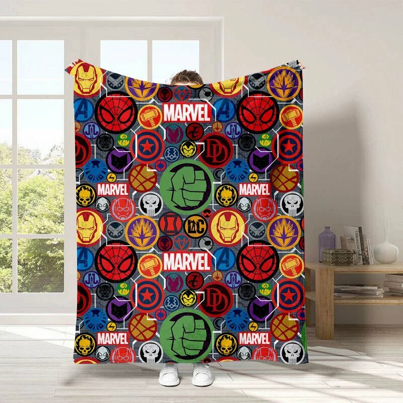 Новое одеяло с изображением Человека-паука — одеяло для дивана Marvel Avengers для просмотра сериалов, одеяло для