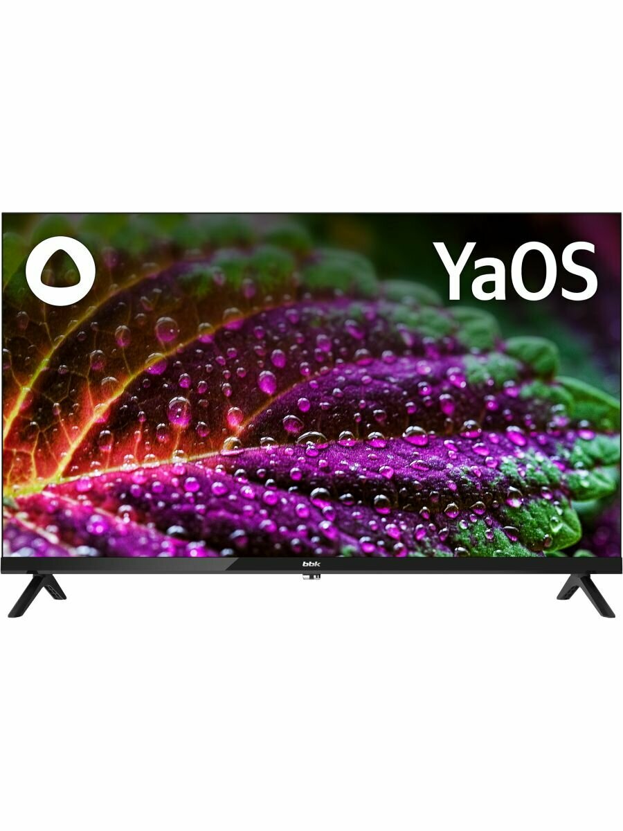 Телевизор BBK 32LEX-7235/FTS2C (B) 32" LED, FULL HD, черный, смарт ТВ, YaOS