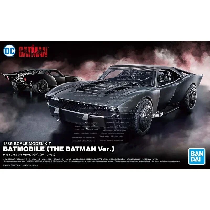 Оригинальная аниме-фигурка Bandai 1/35 BATMOBILE THE BATMAN VER. Фигурки игрушки для детей подарок Коллекционные модели украшений