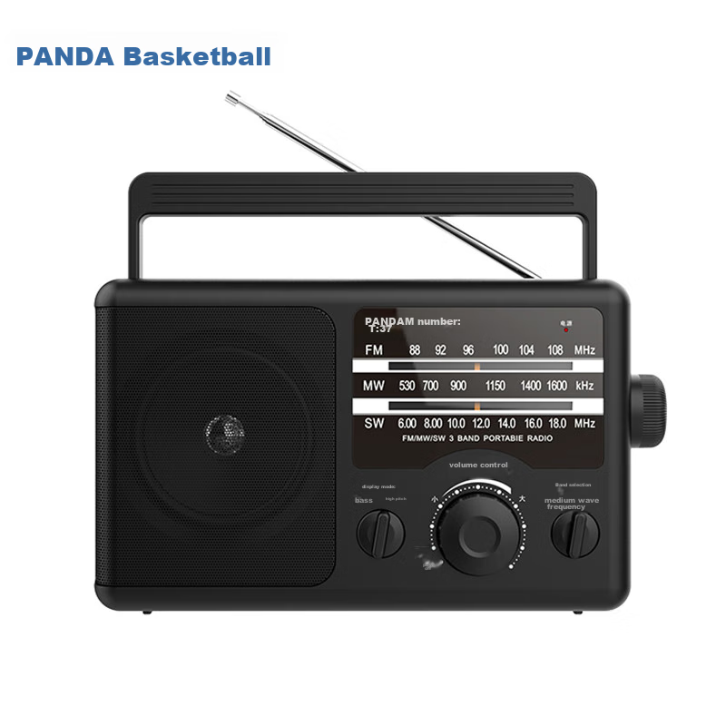 PANDA T-37 Традиционный крупный настольный перезаряжаемый литий-ионный FM-радио с 3-диапазонами для пожилых в