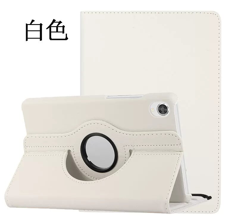 Защитный чехол с 360° поворотом для Lenovo Tab M8 TB-8505F/N/M и TB-8705F/N/M, белый с бесплатным закаленным стеклом