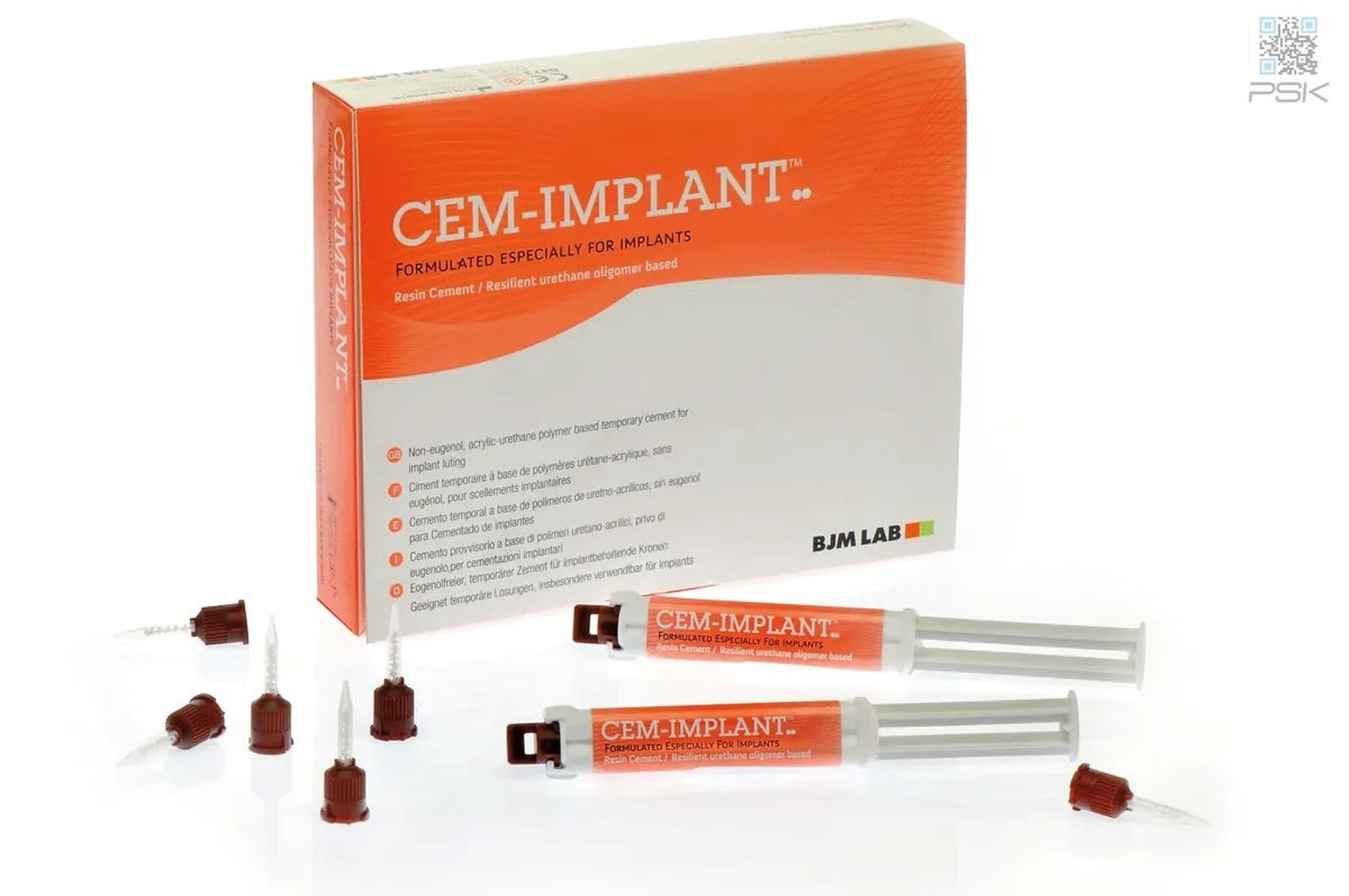 ЦемИмплант (Cem-Implant), цемент, 2двойных шпр. х5мл+ 20 нас, 100115, BJM