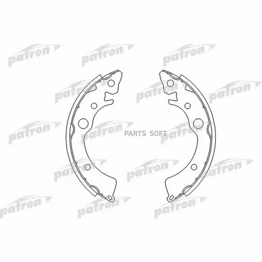 Колодки тормозные барабанные HONDA: ACCORD IV 90-93, CIVIC VI Hatchback 01-05, CR-V I 95-02, HR-V 99-, SUZUKI: CARRY фургон 99-, JIMNY 98- PATRON PSP219