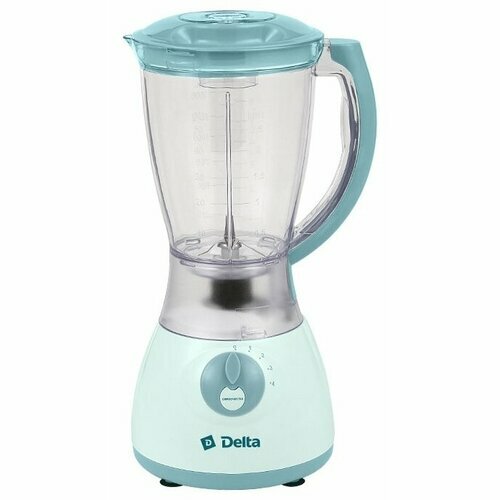 Блендер DELTA 7310 350W, серо-голубой, с кофемолкой, пластик, 1,5 л