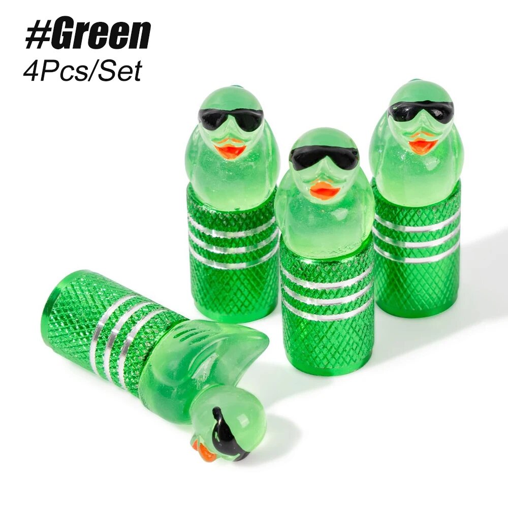 Колпачки ниппелей шин Green, 4 шт.