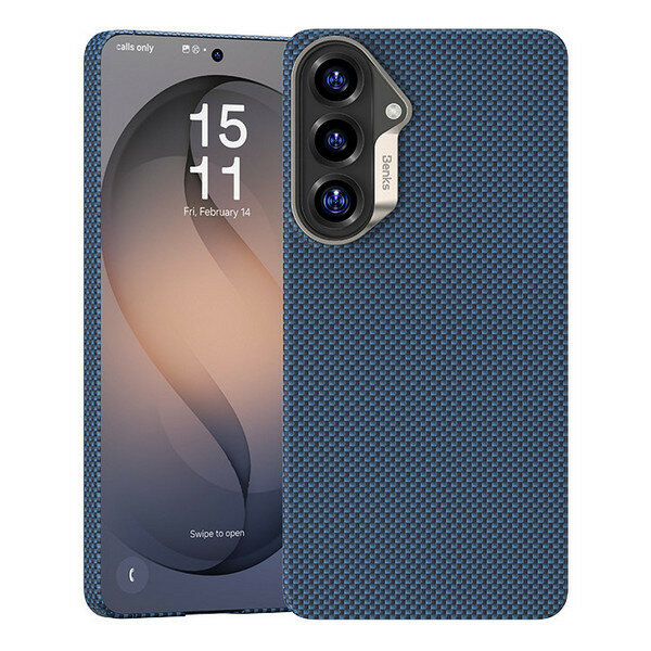 Чехол Benks ArmorTint Case built with Kevlar для Samsung Galaxy S26 Plus (C. K. FL. SA. BE. B049) Blue