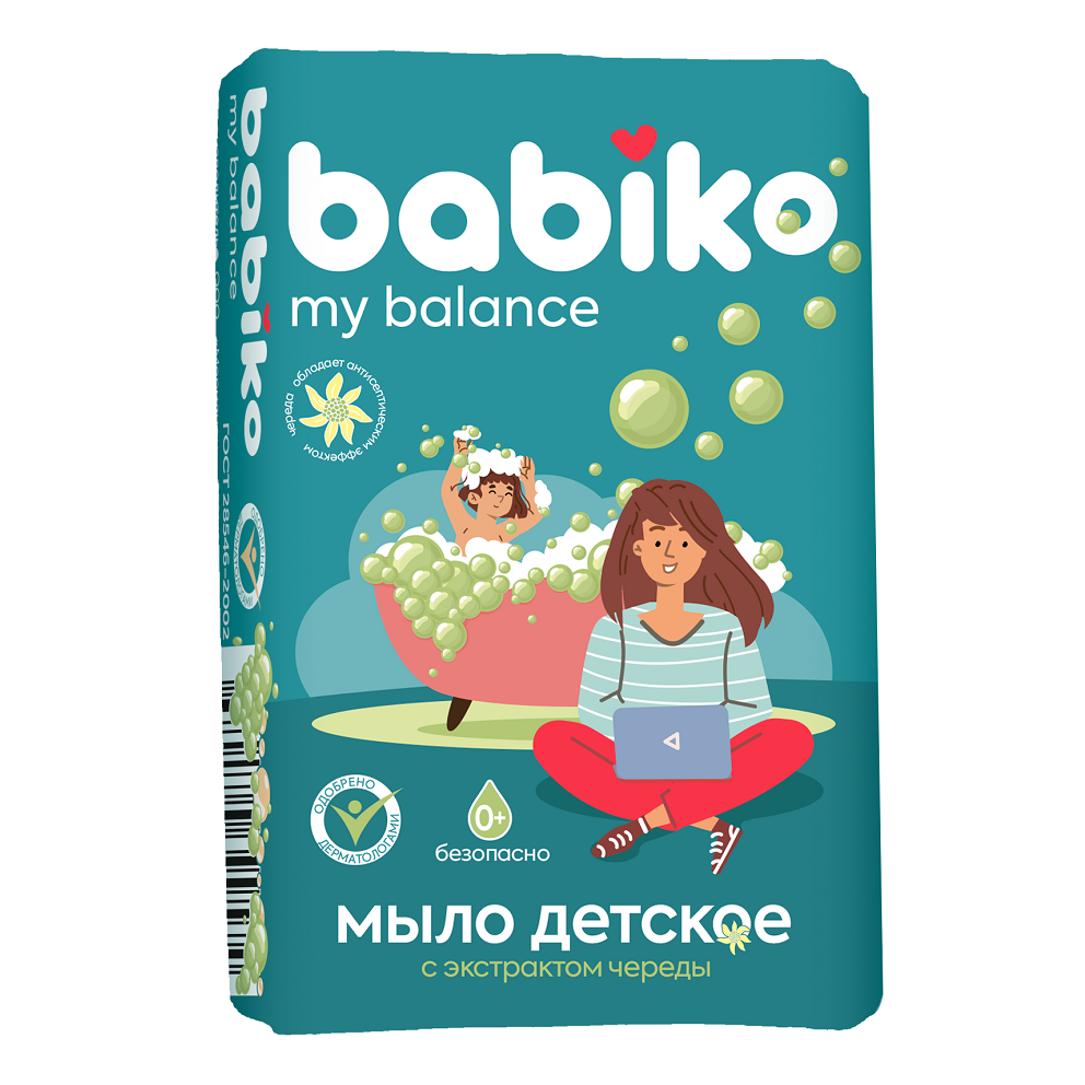 Мыло детское Babiko My Balance, с экстрактом череды, 100г