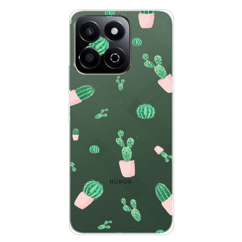 Для Honor X7C 5G Case 2024 Прозрачный мягкий силиконовый чехол для телефона с рисунком из мультфильма для Honor X7c X 7c 4G ALT-LX2 ALT-NX1 Clear Para