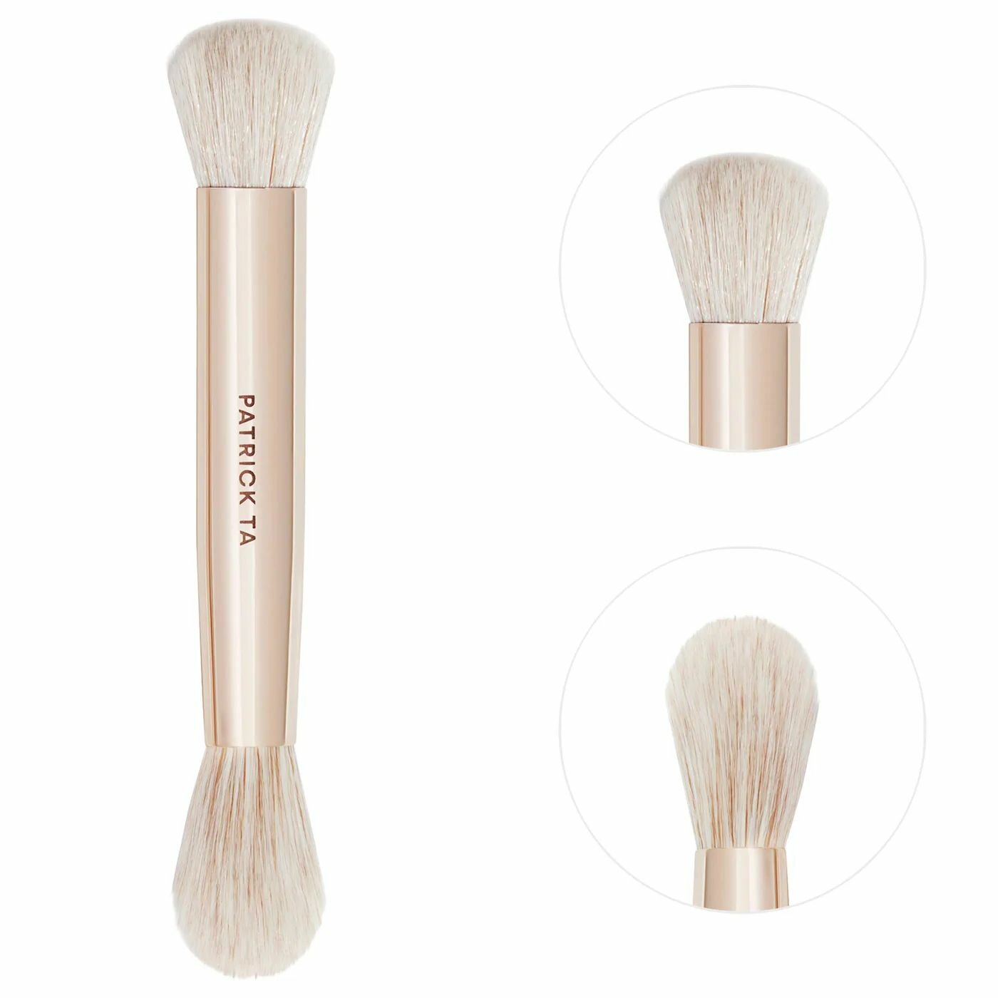 PATRICK TA Двусторонняя кисть для макияжа лица Dual-Ended Complexion Brush